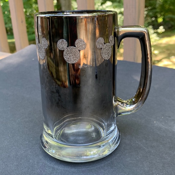 Disney | Dining | Mickey Mouse Metallic Ombre Stein Mug Glass | Poshmark